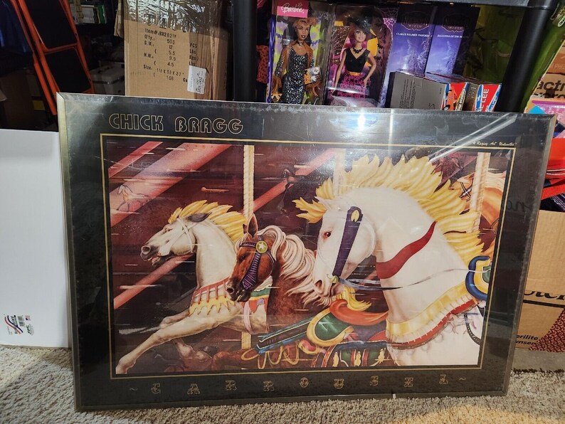 Charles Lynn Chick Bragg carrousel Horse Raging Heart Unlimited Ed ...