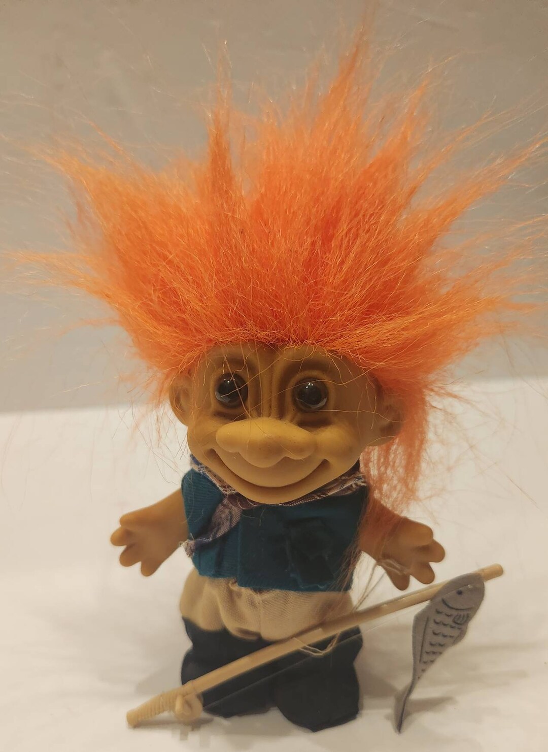 Orange Haired Fly Fisherman Russ Berrie Troll Doll - Etsy