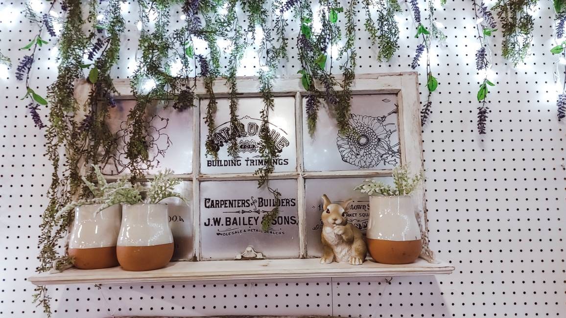 Repurposed Window Shelfvintage Window Shelfwindow Shelfwindow Shelf ...