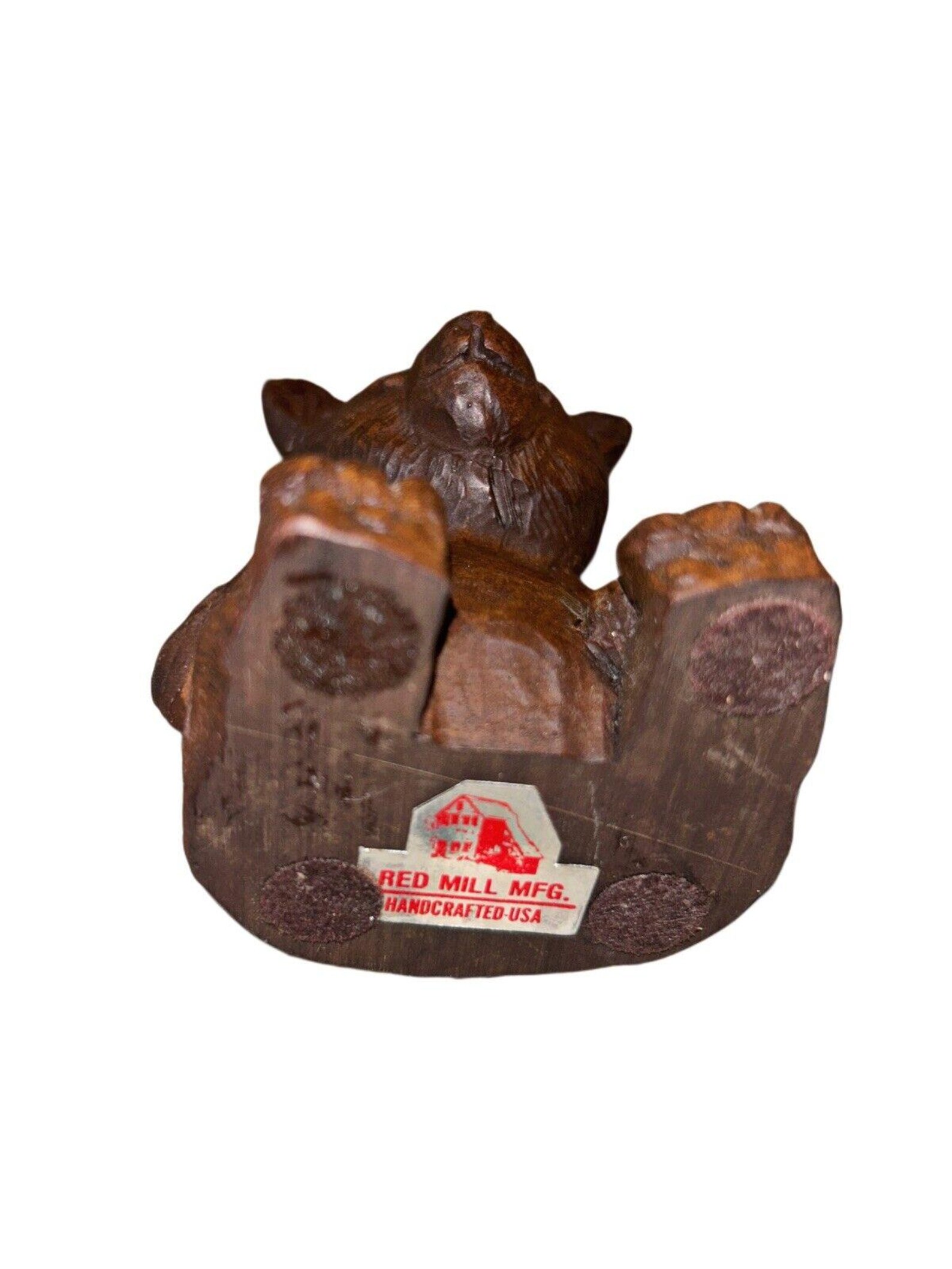 Original Vintage Red Mill Manufacturing 1986 Handcrafted 4" Bear ...