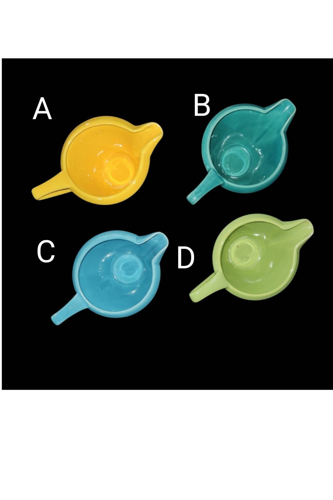 Vintage Fiestaware Harlequin Creamer and Fiesta USA Various Colors free ...