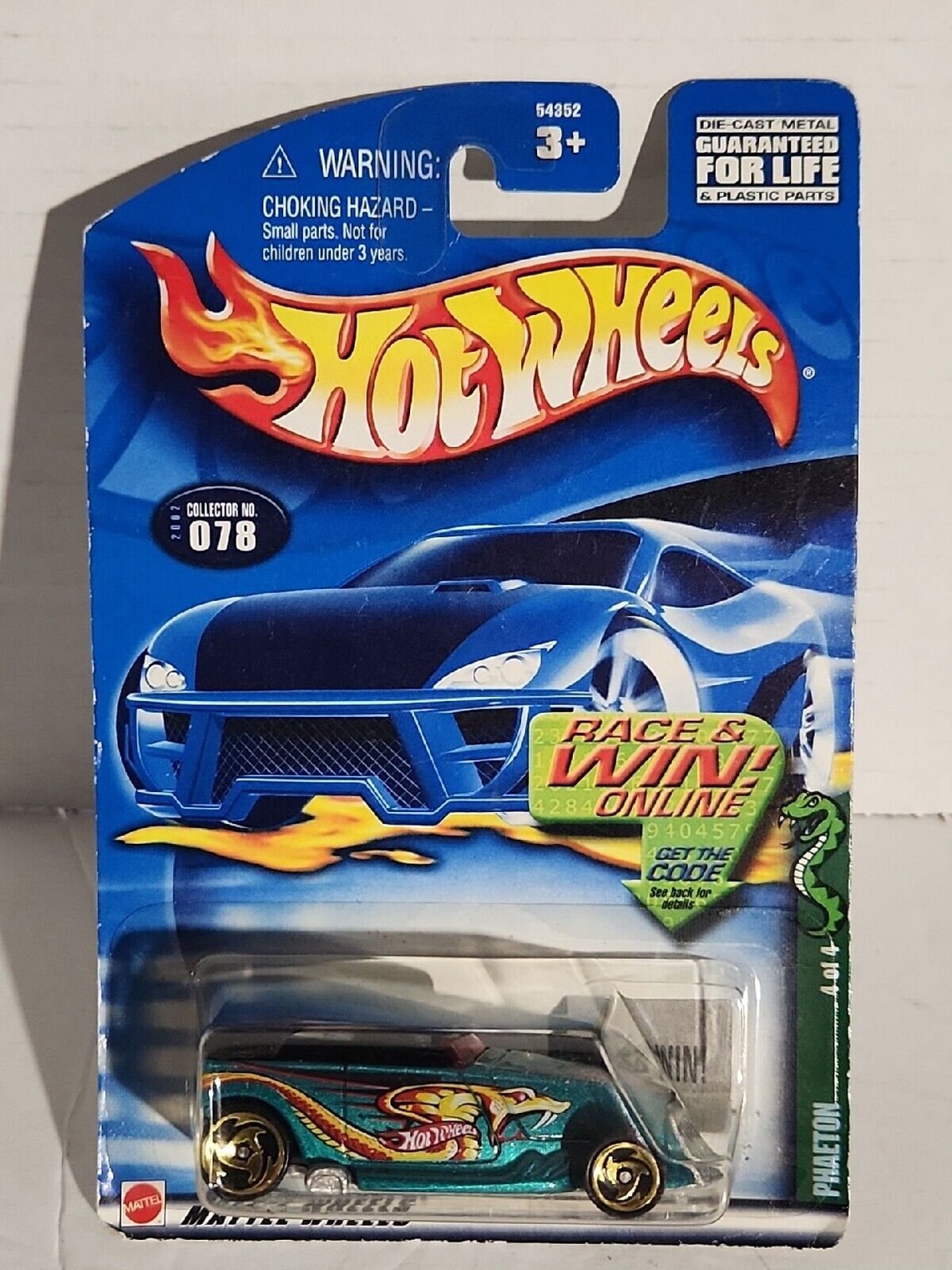 Mattel 2001 Hot Wheels Race & Win Phaeton - Cold Blooded Series #078 - Etsy