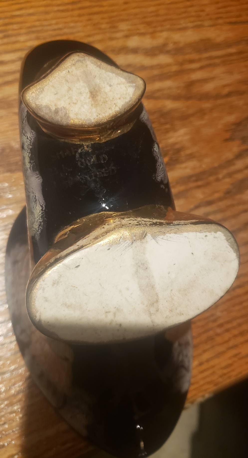 Black Horn of Plentyshafer Pottery1940s Vase23k Gold Trim - Etsy