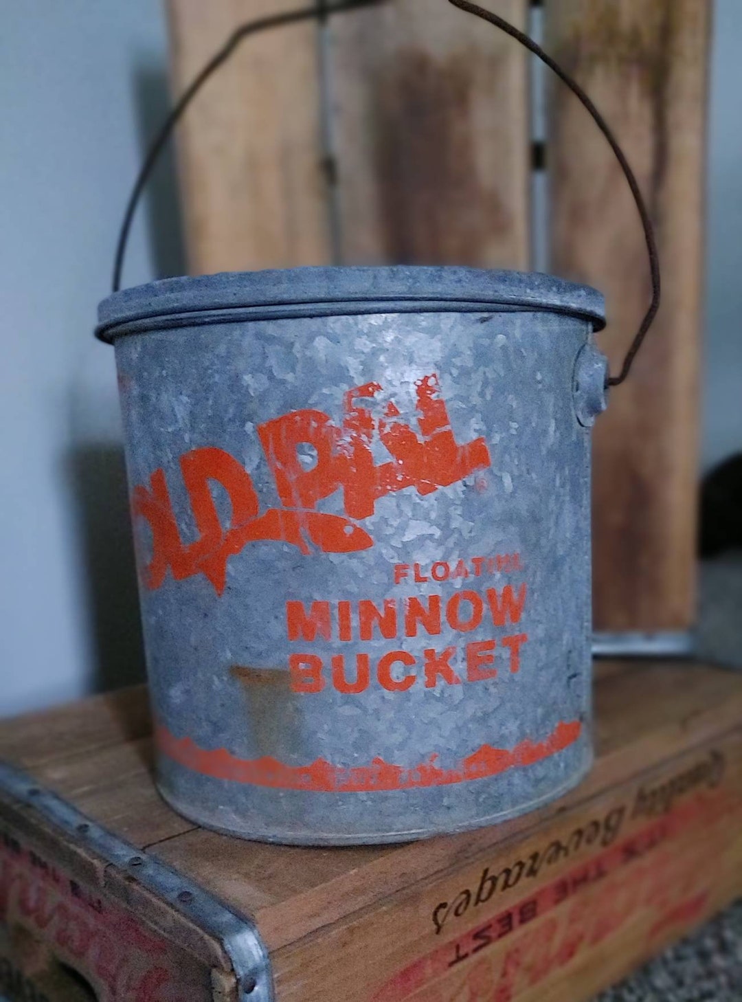 Old Pal Minnow Bucket*sucker Bucket*floating Sucker Bucket*floating ...