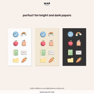 Daily Plan - 3D Digital Planner Stickers - Planning Essential Goodnotes ...