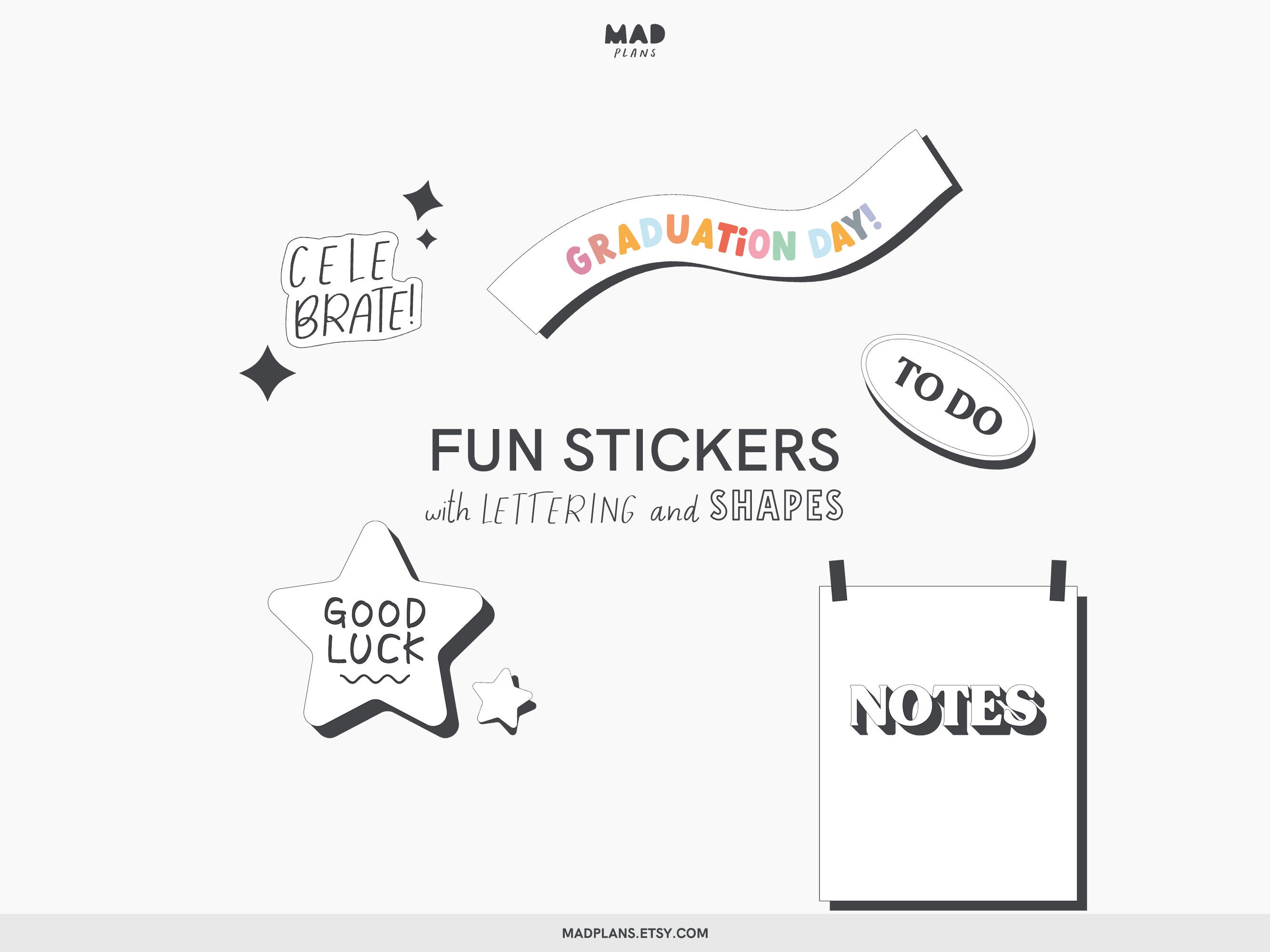 Student Digital Stickers – Goodnotes Sticker, Individual Pngs, Digital ...