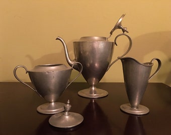 Pewter tea set | Etsy