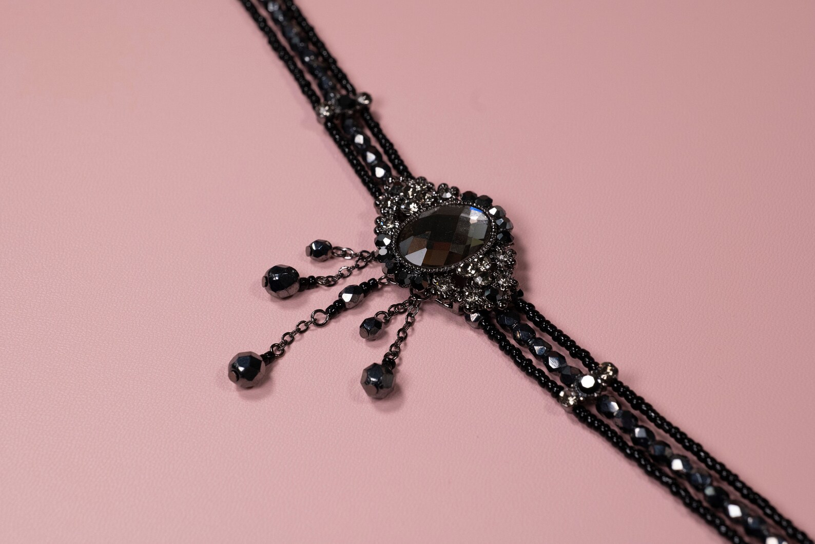 Dark Shadow Black Jewelry Necklace Handmade Choker Necklace - Etsy