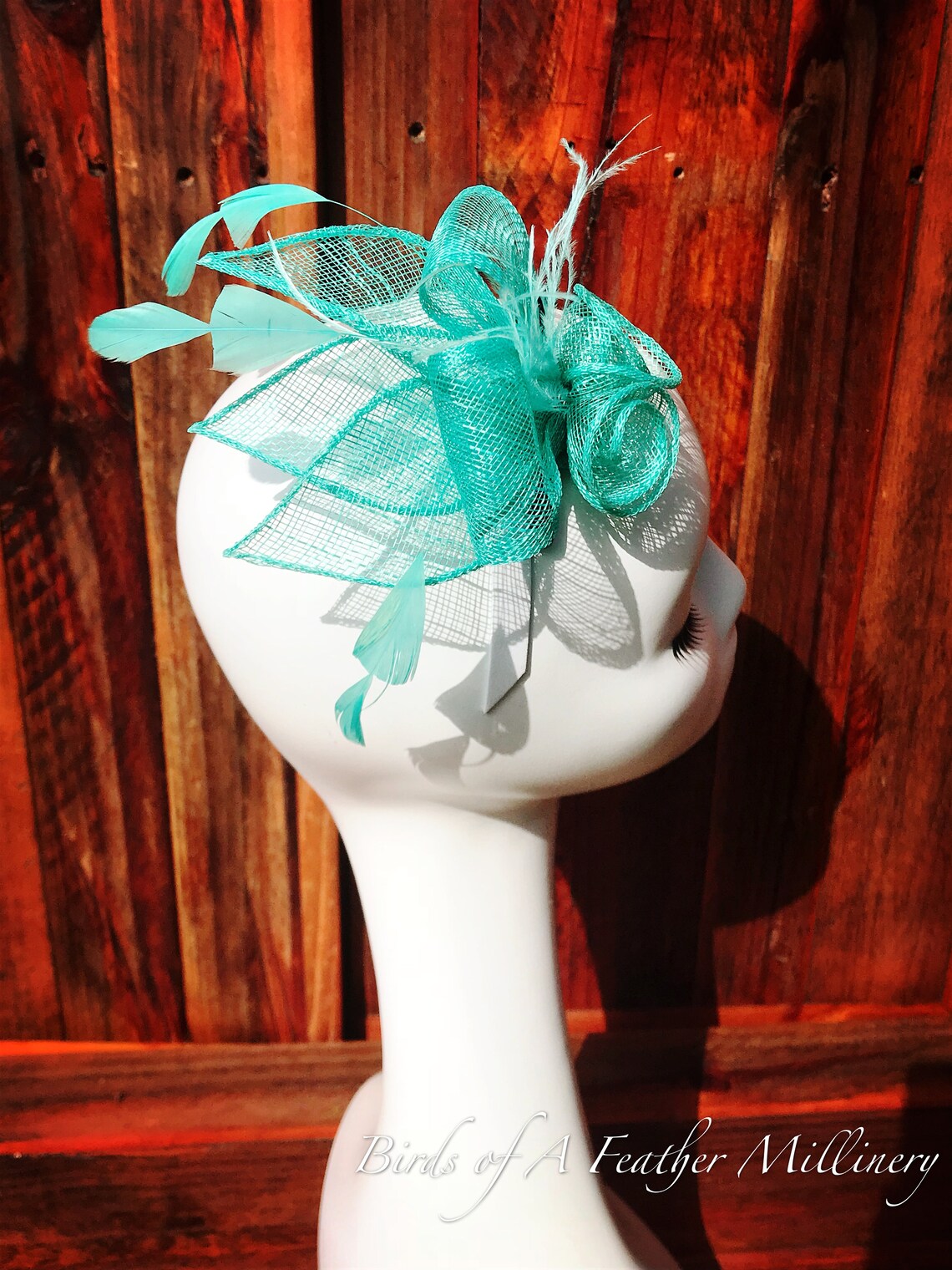 TURQUOISE 46 Small Clip Fascinator Melbourne Cup Wedding - Etsy Denmark