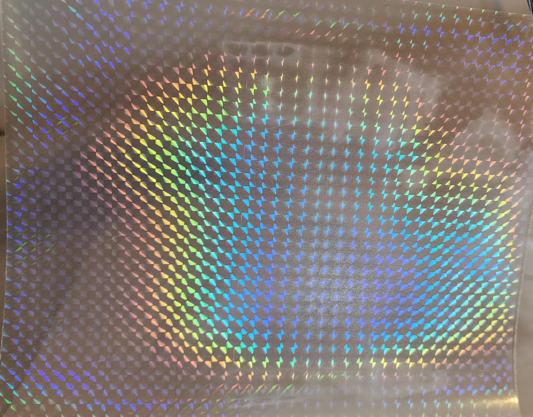 Holo Prism Sticker Film - 8"x10" - 5 Sheets Transparent Cold Lamination ...