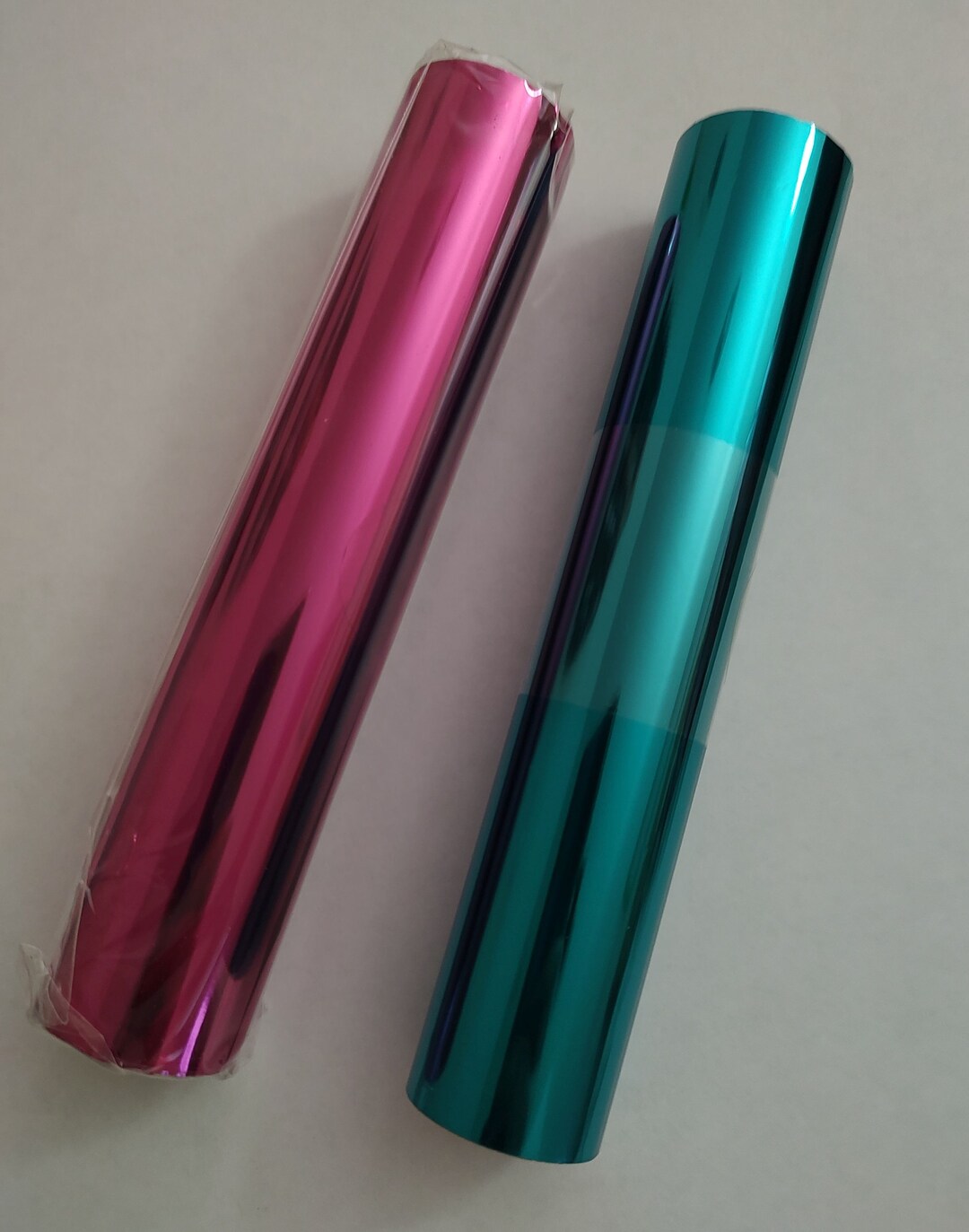Hot Pink & Teal Reactive Foil Minc 2 Rolls 5 Feet Each - Etsy