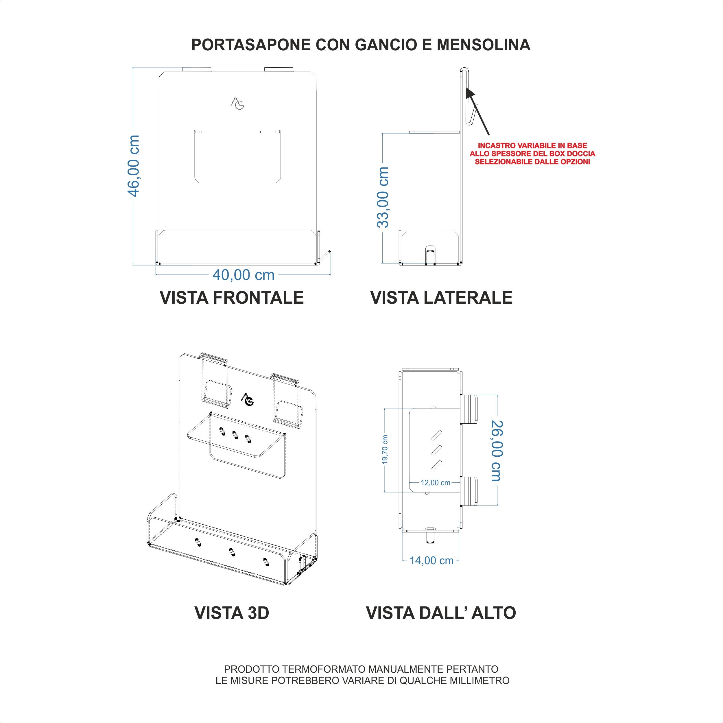 Transparent Perspex Shower Shelf With Towel Holder No | Etsy