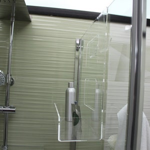 Transparent Perspex Shower Shelf With Towel Holder No | Etsy