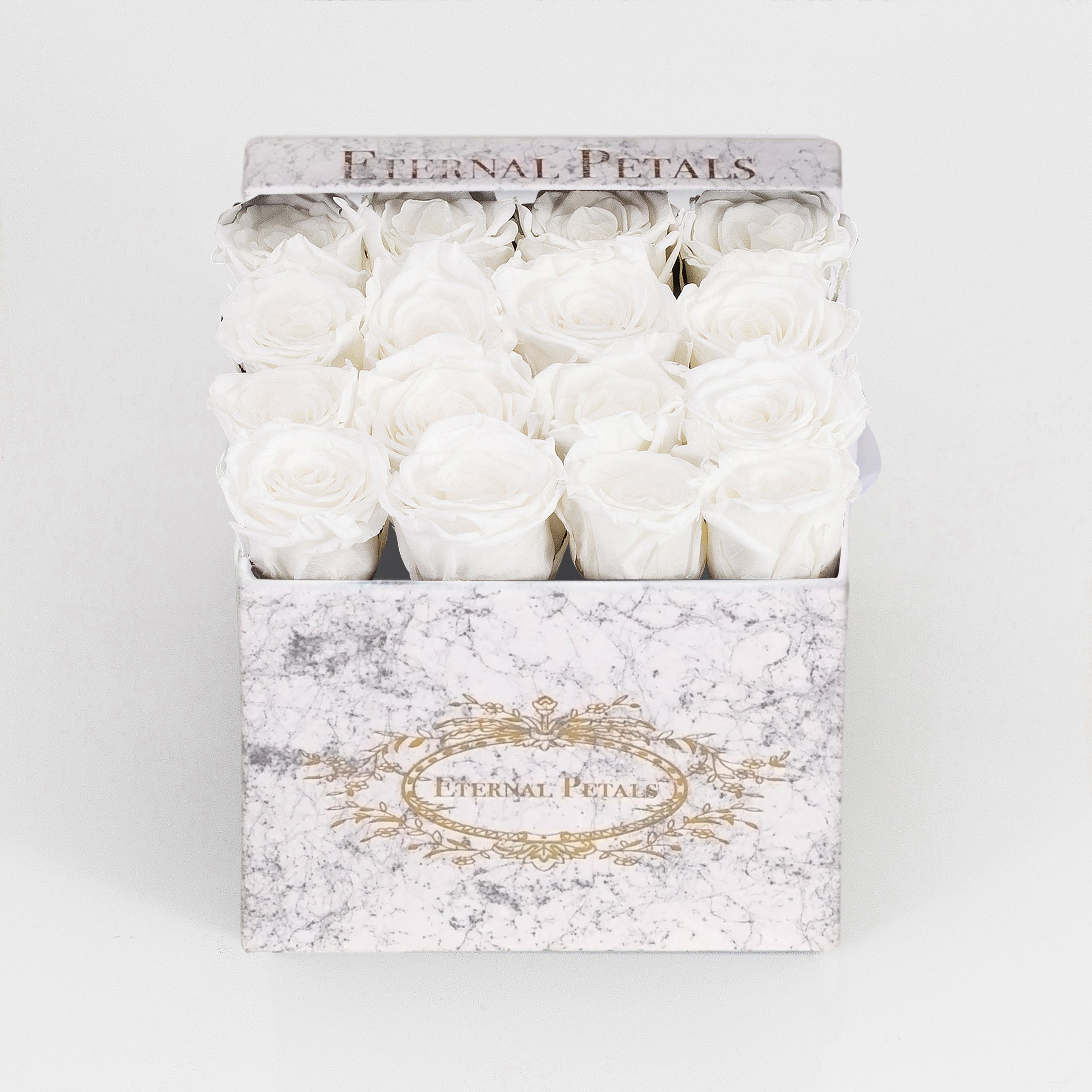 Luxury White Roses in an Ultimate Luxury Box With a Gold Logo - Etsy UK