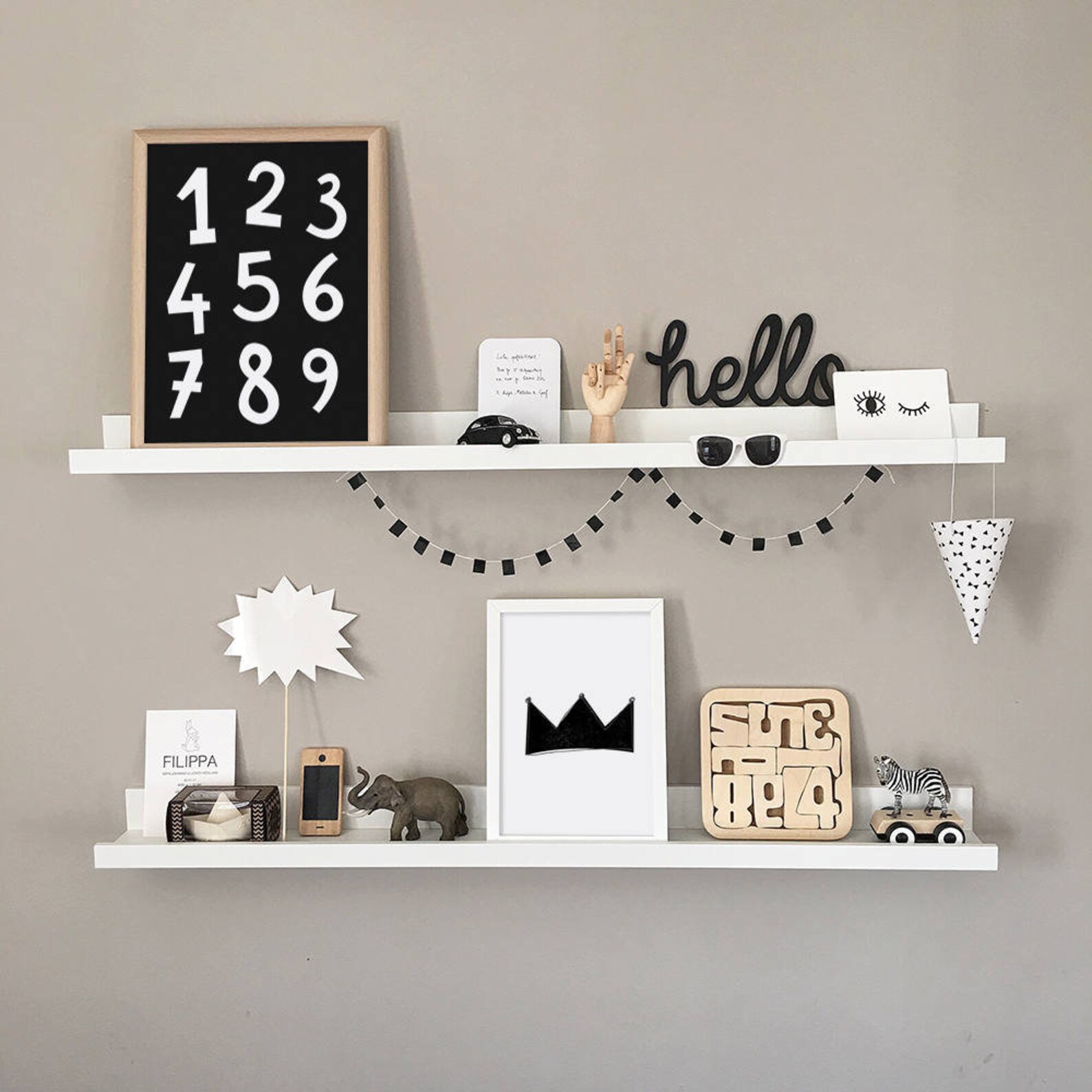 Number Print Number Wall Decor Children Room Decor - Etsy