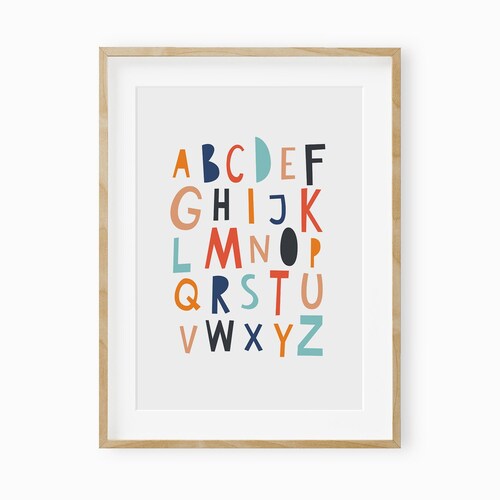 Nursery Printable Art Alphabet Wall Art Playroom Wall Art - Etsy