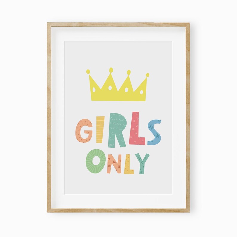 Girls nursery prints kids wall art girls bedroom decor | Etsy