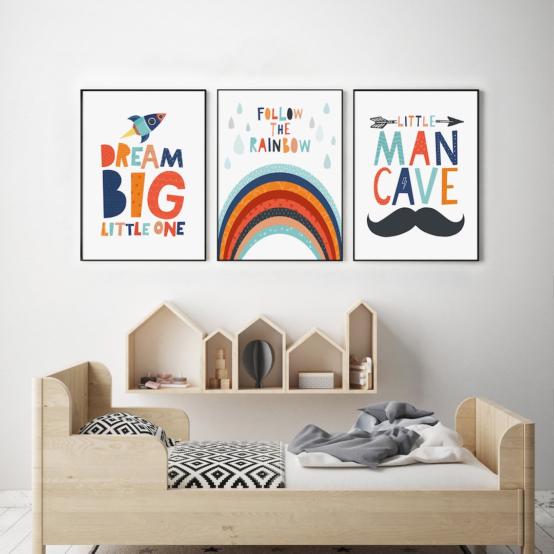 Nursery Prints Set of 3 Wall Art Prints, Kids Room Prints, Nursery ...