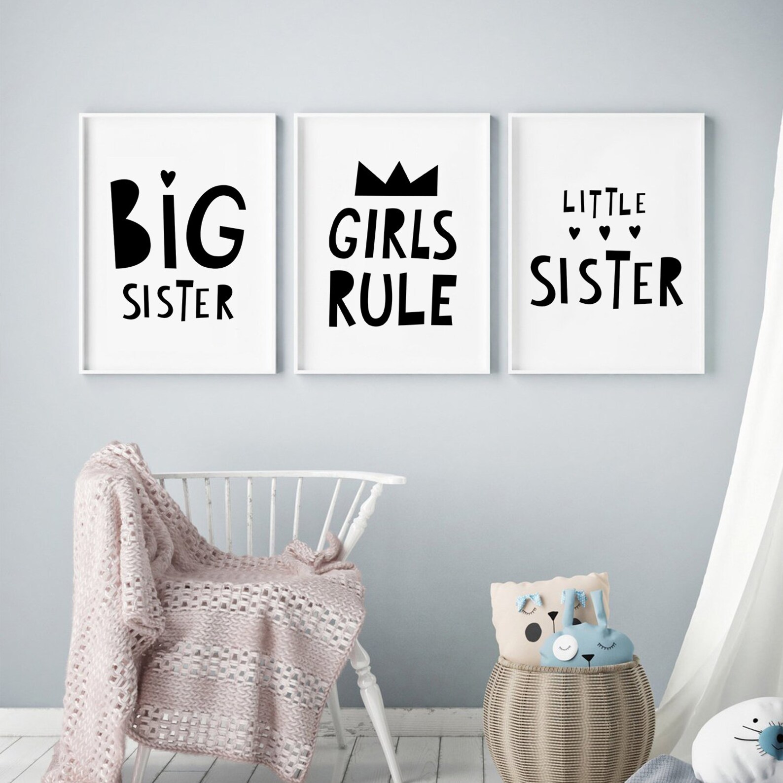 Girls room decor girls bedroom prints Scandinavian nursery | Etsy