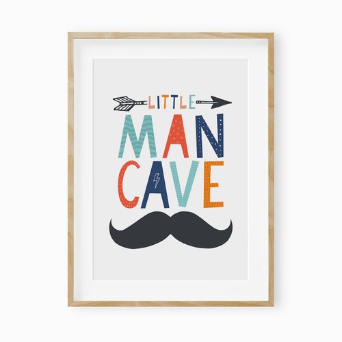 Little Man Cave Printable Poster Nursery Decor Nursery - Etsy