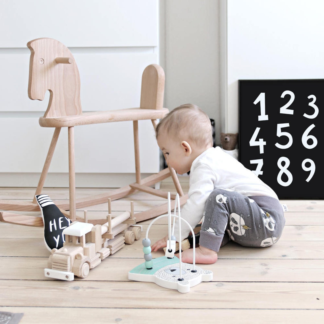 Number Print Number Wall Decor Children Room Decor - Etsy