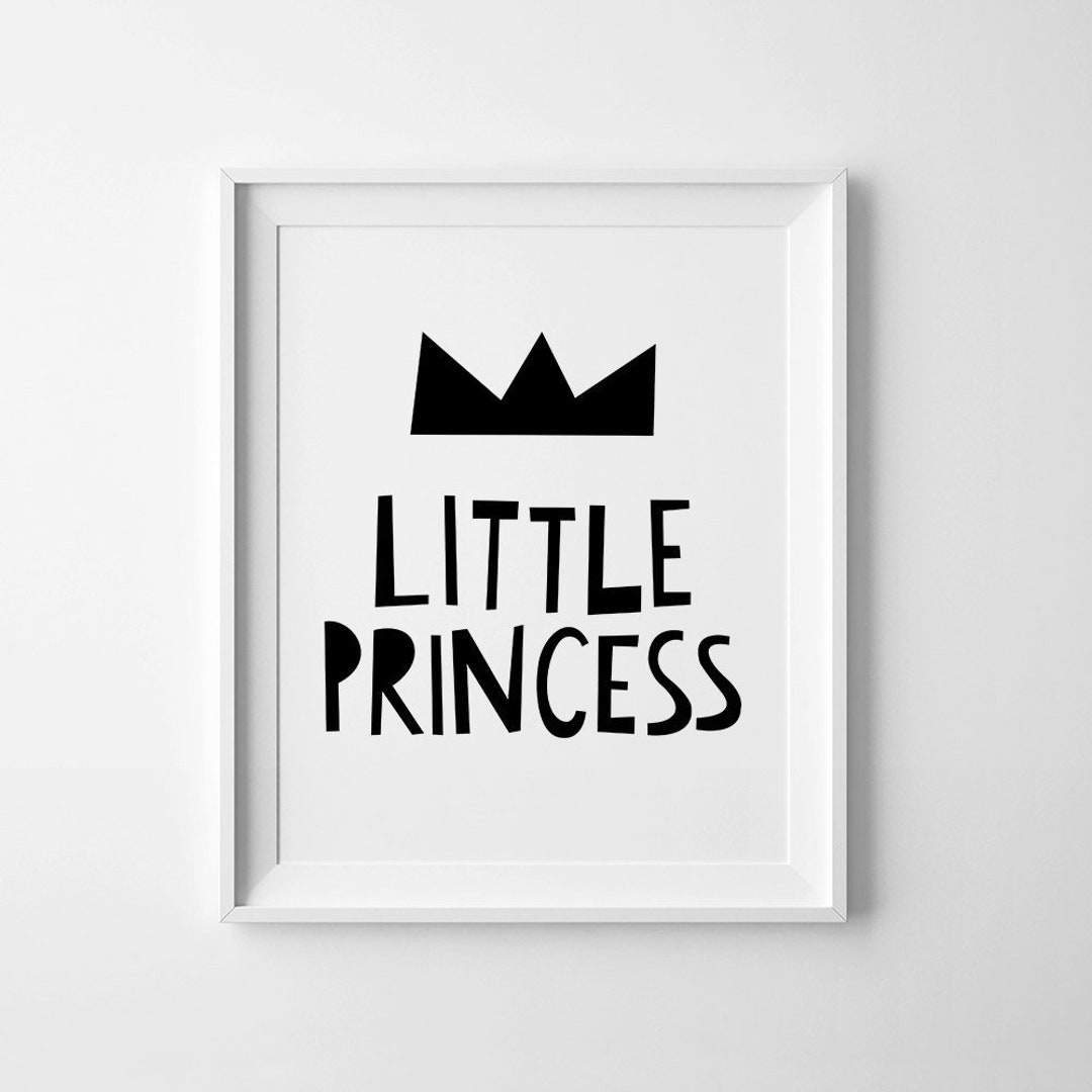 Little Princess Baby Girl Nursery Quote Printable Wall - Etsy
