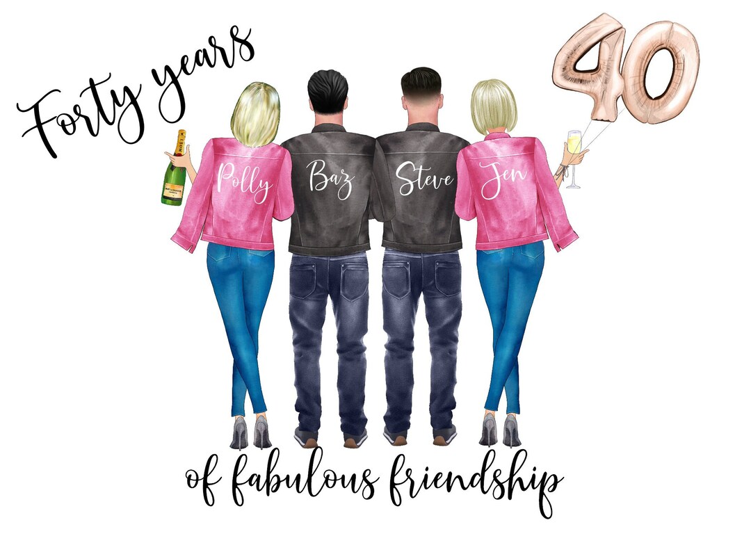 Best Friends, 40 Years of Friendship, Group Friendship, 2 Couples Best ...