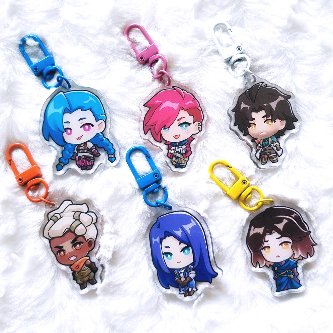Arcane Charms - Featuring Jinx, Jayce, Viktor, Caitlyn, Ekko and Vi - Etsy