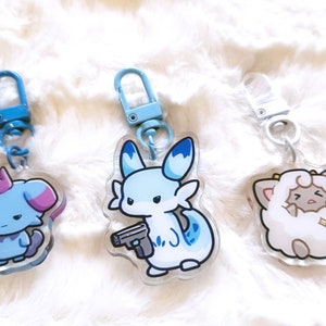 Mini Palworld Charms - Featuring Chillet, Lamball and Depresso - Etsy