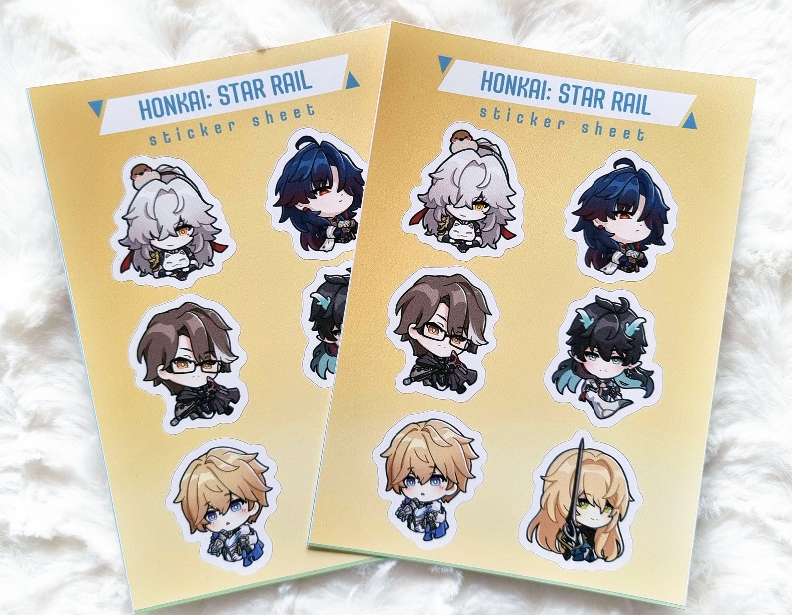 Cute Honkai Star Rail Sticker Sheets - Etsy