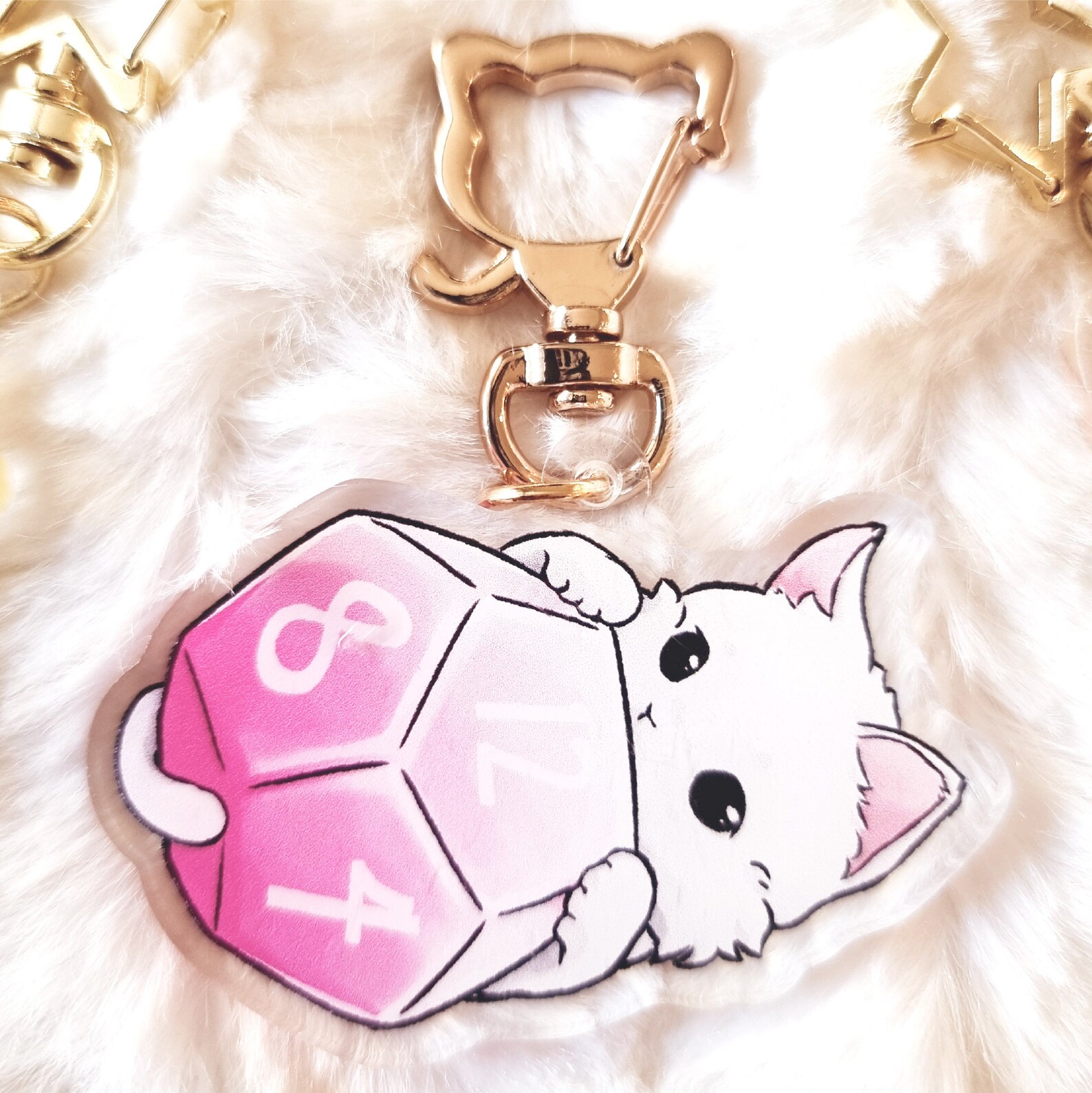 Dice Pets Charm Dnd Charms Kitten Puppy Rabbit Bird - Etsy UK