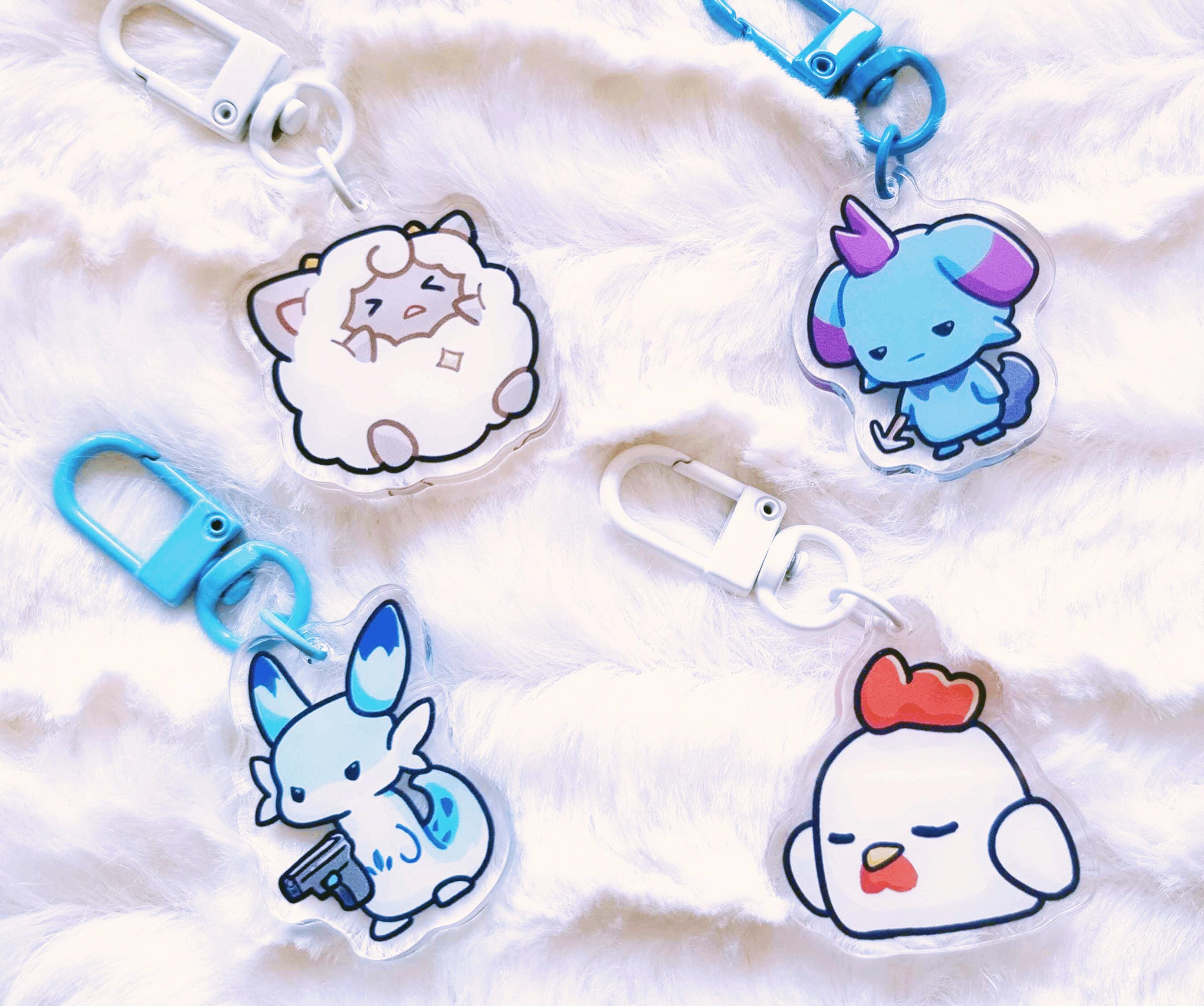 Mini Palworld Charms - Featuring Chillet, Lamball and Depresso - Etsy