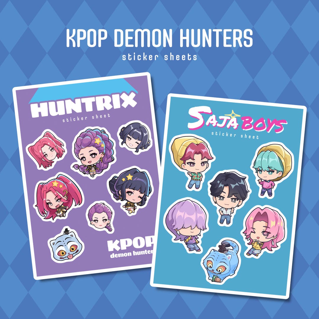 KDH Vinyl Sticker Sheets - Saja Boys, Huntrix, Derpy and Sussie - Etsy