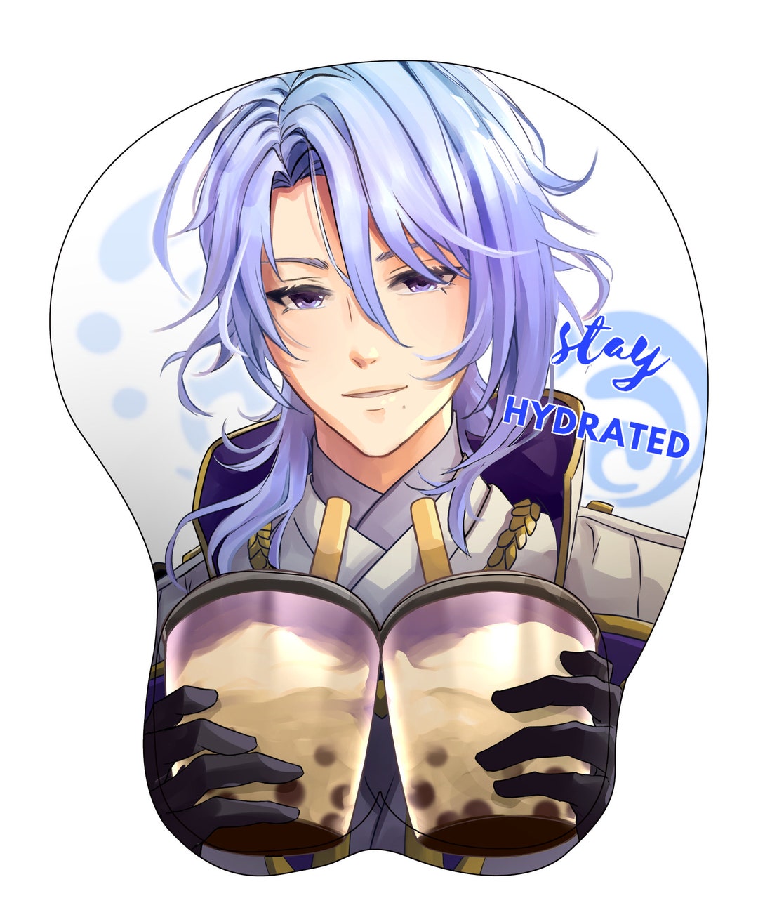 Genshin Impact Ayato Oppai Boba Tea Ergonomic 3D Mousepad - Etsy Canada