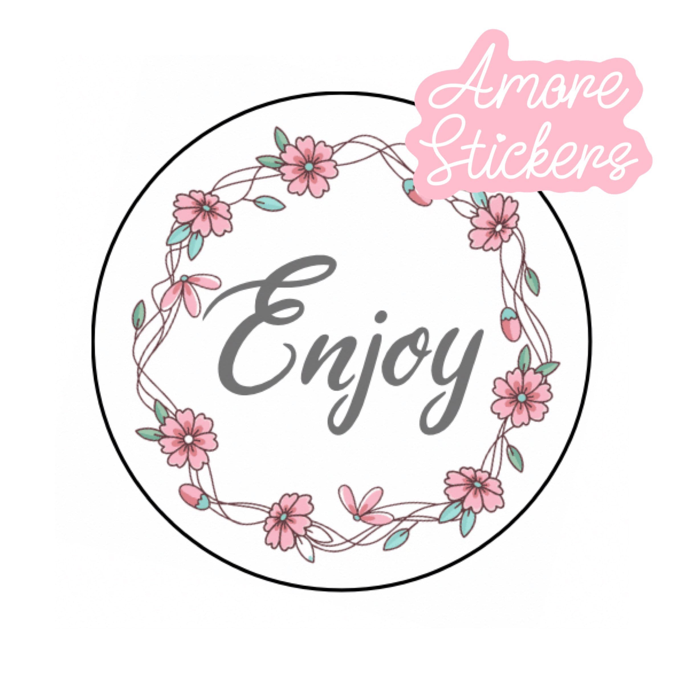 Enjoy Stickers Business Stickers LabelsThank U Self | Etsy