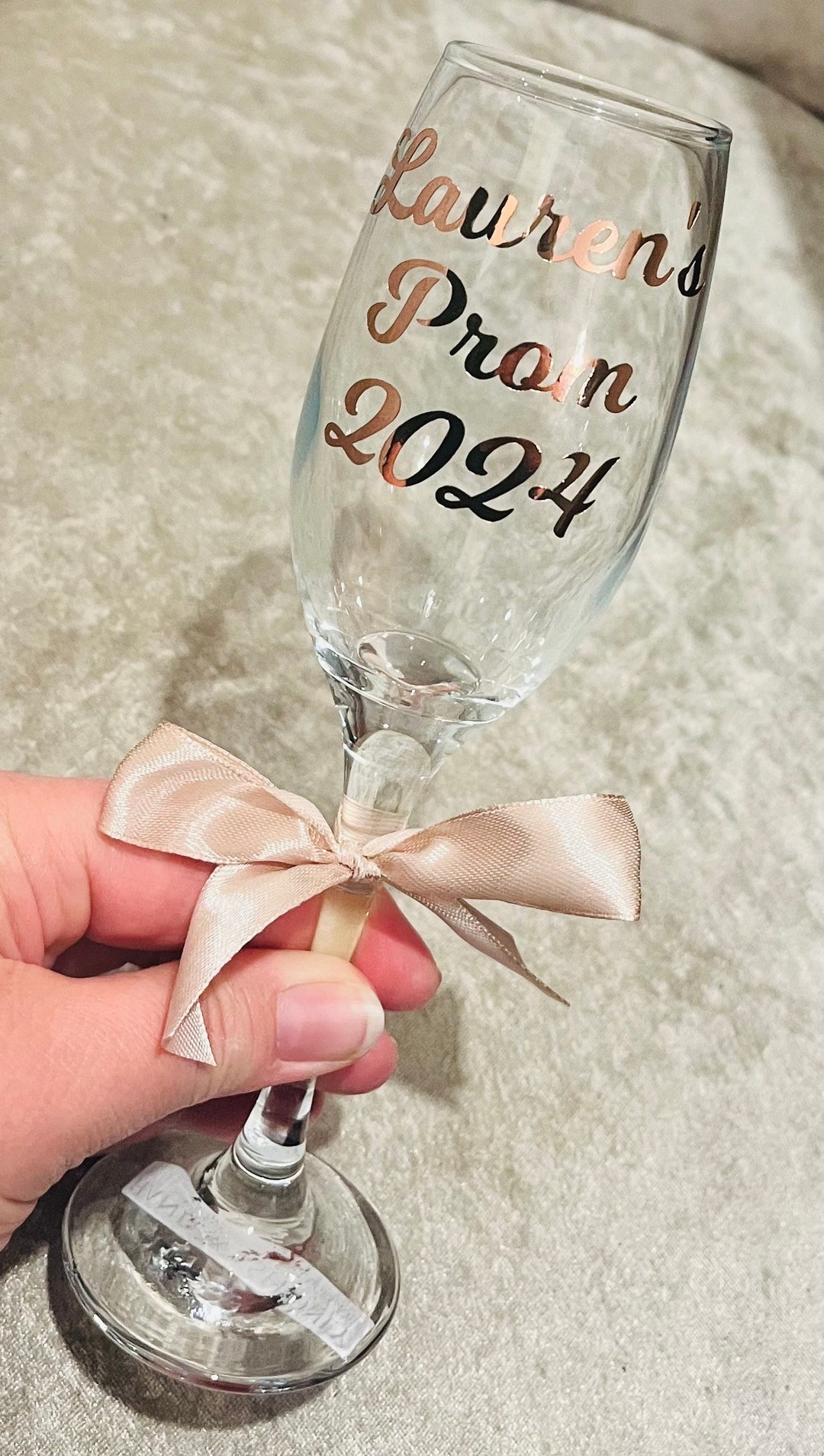 Personalised Wedding Prom Glasses Bride/bridesmaid Champagne Flute ...
