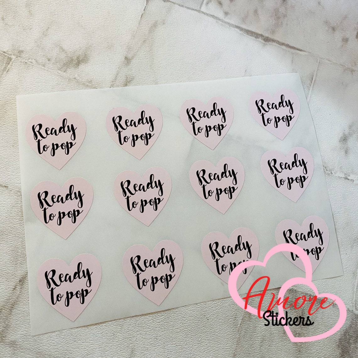 Ready To Pop Party Stickers Thank you for coming Labels | Etsy