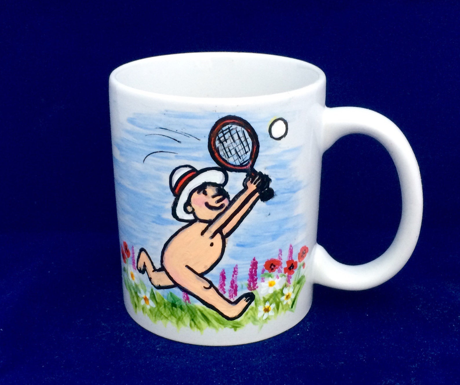 Cartoon Tennis Mug Quirky Mug for Tennis Lover/player Funny | Etsy