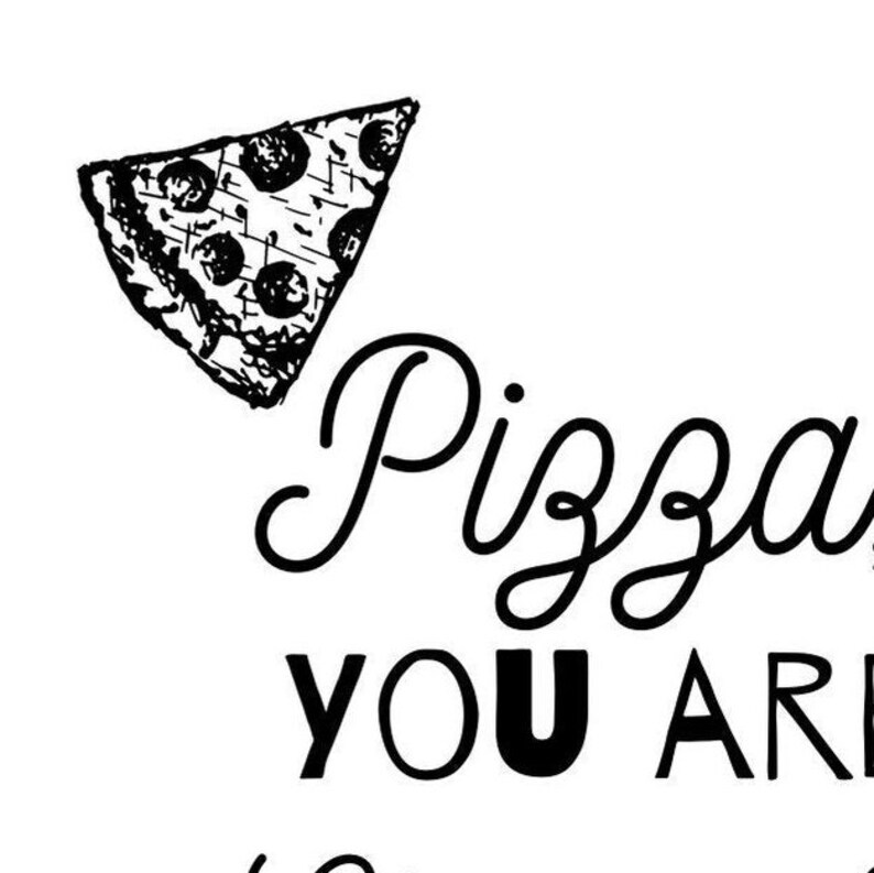 Pizza Gedicht A4 Print, pizza liefhebber, pizza cadeau, nieuw huis ...