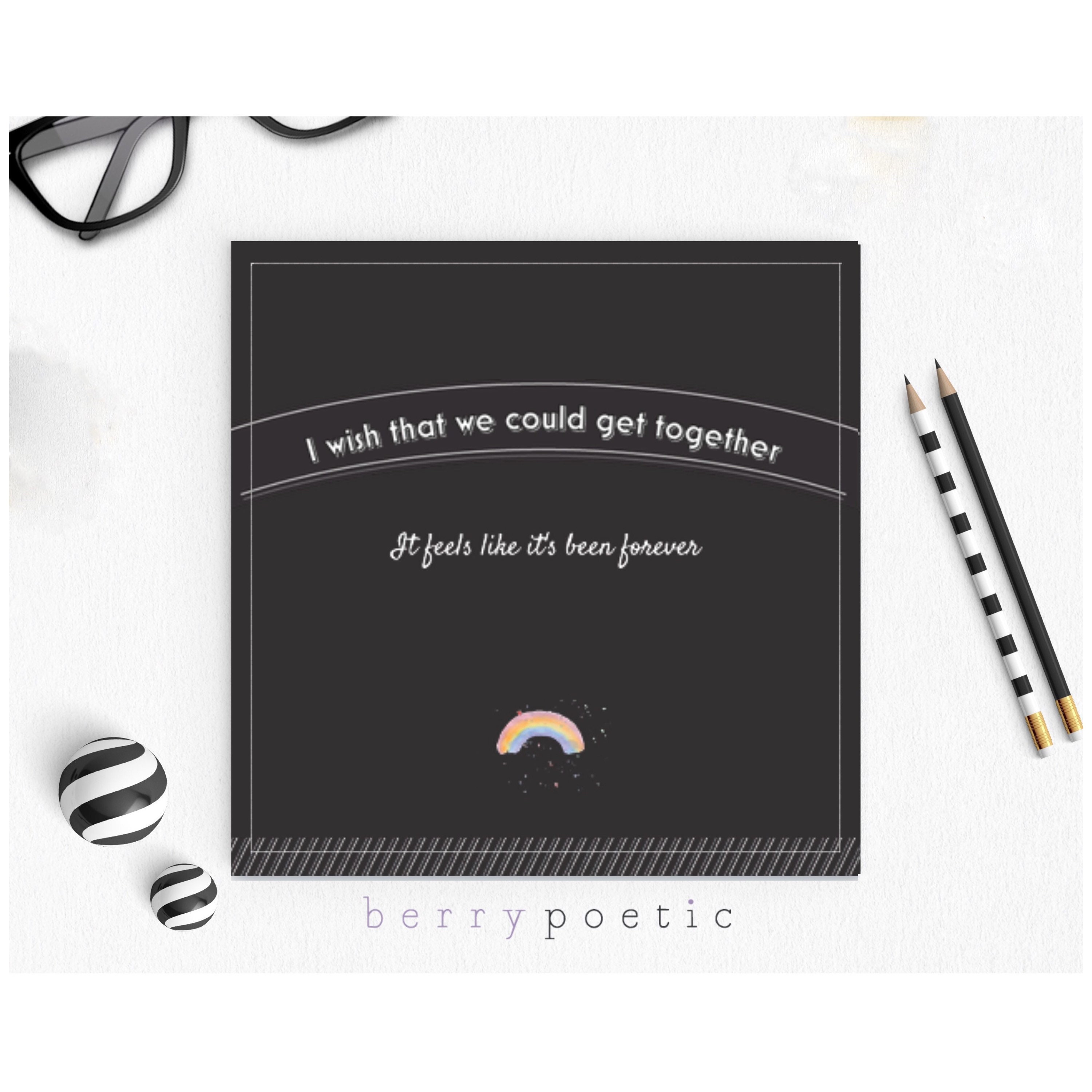 Paper & Party Supplies Hug Postcard Self Care Postcard Miss You ...