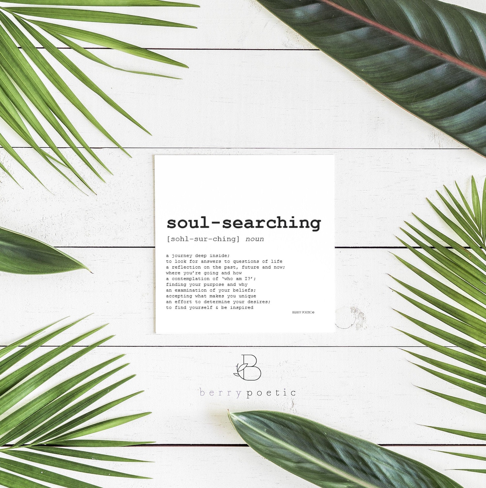 SOUL-SEARCHING Poem Print Postcard Inspirational Poem Card - Etsy UK