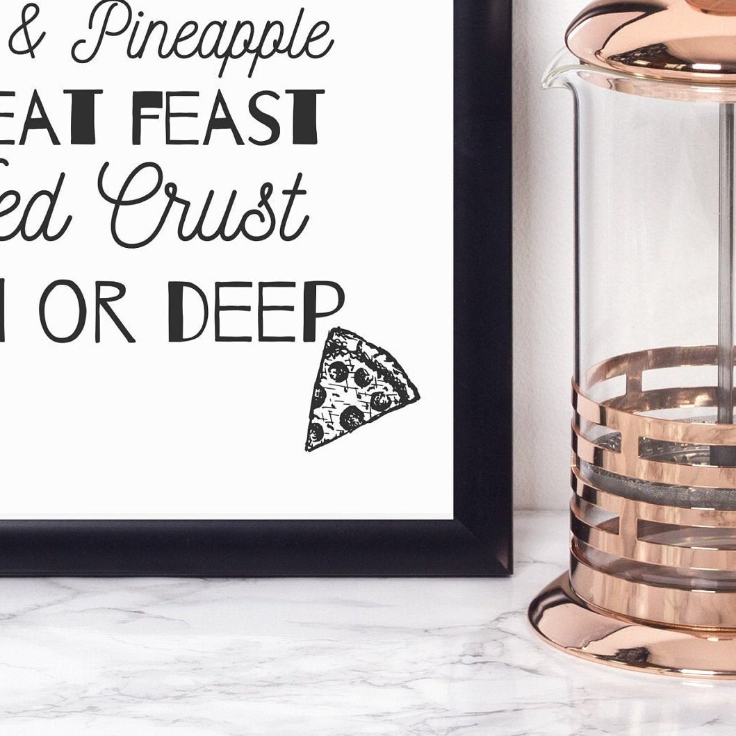 Pizza Poem A4 Print, Pizza Lover, Pizza Gift, New Home, Home Prints ...