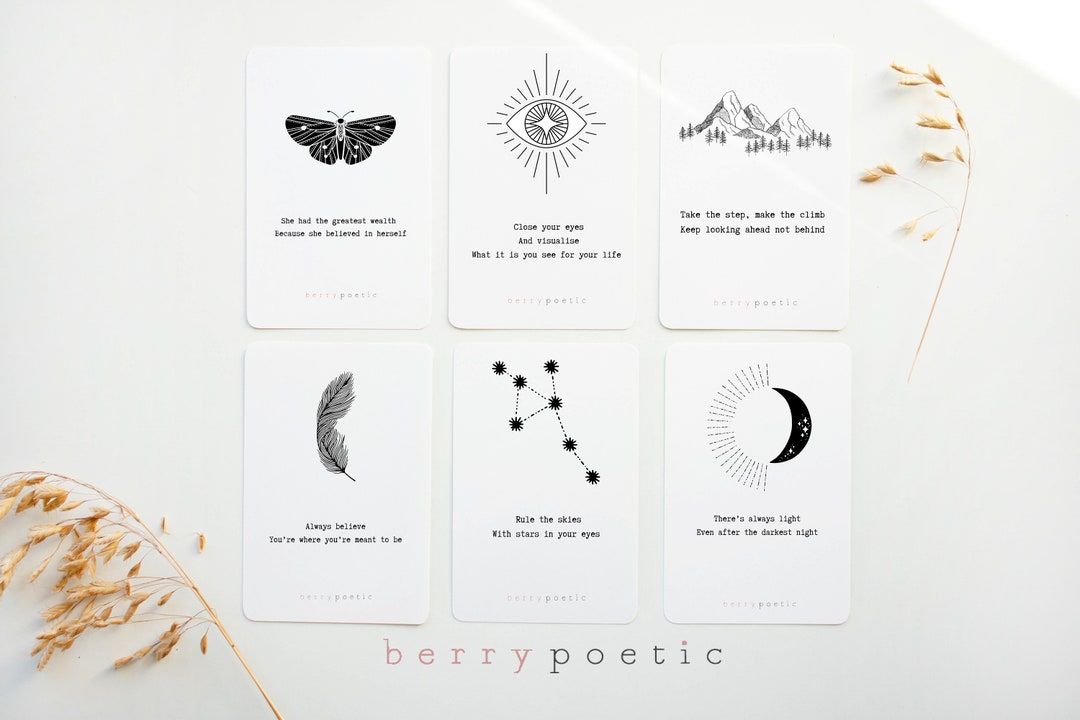 Weekly Affirmation Boxset, 52 Quote Cards, Positivity Messages, Daily ...