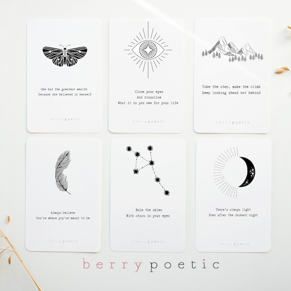 Intention Cards - Etsy