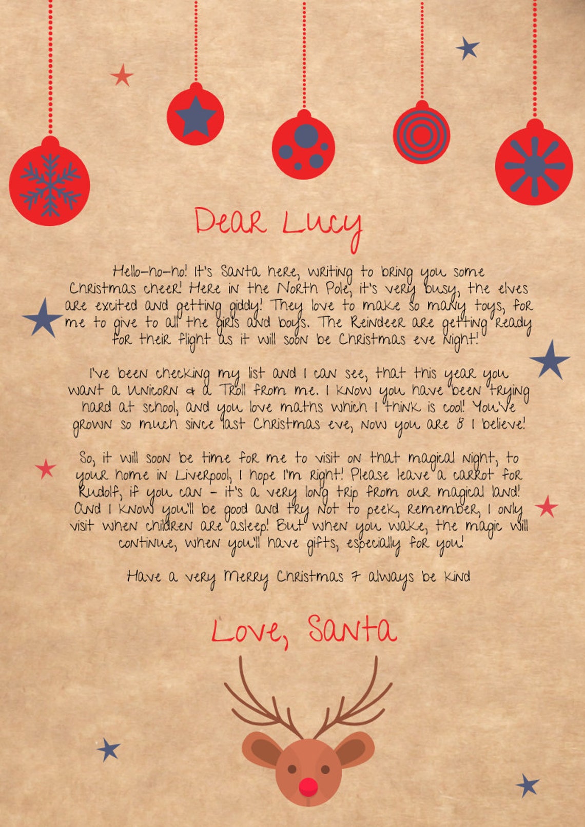 Letter From Santa Gifts