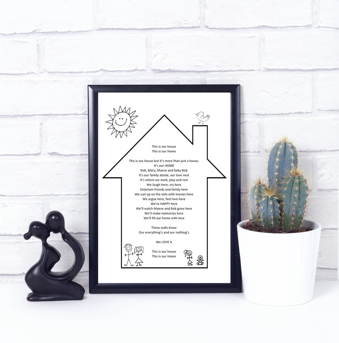 New Home Poem Gift, New Home Gift, Home Decor, Home Sweet Home ...