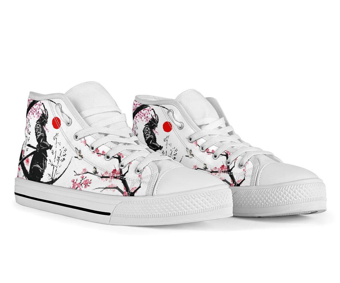 Samurai High Top Sneakers for Women Canvas Shoes for Men - Etsy