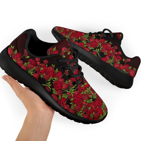Red Rose Shoes - Etsy