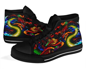 Dragon Design Shoes - Etsy