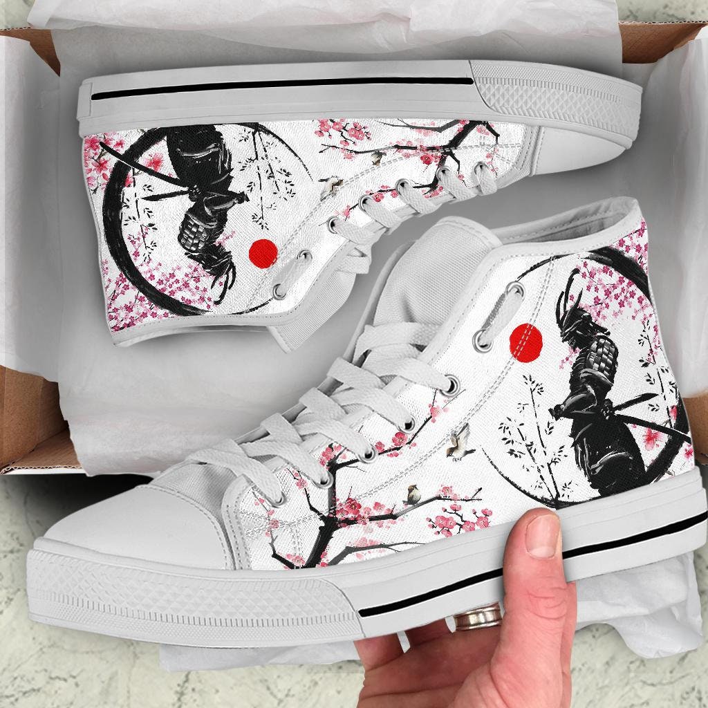 Samurai High Top Sneakers for Women Canvas Shoes for Men - Etsy